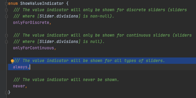 ShowValueIndicator.always not work · Issue #74029 · flutter/flutter · GitHub