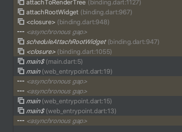 Duplicated async gaps in web stack traces · Issue #68504 · flutter/flutter · GitHub