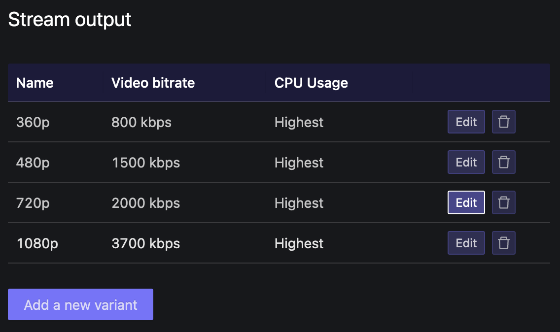 Stream quality in admin interface not reflected in ffmpeg settings · Issue #2610 · owncast ...
