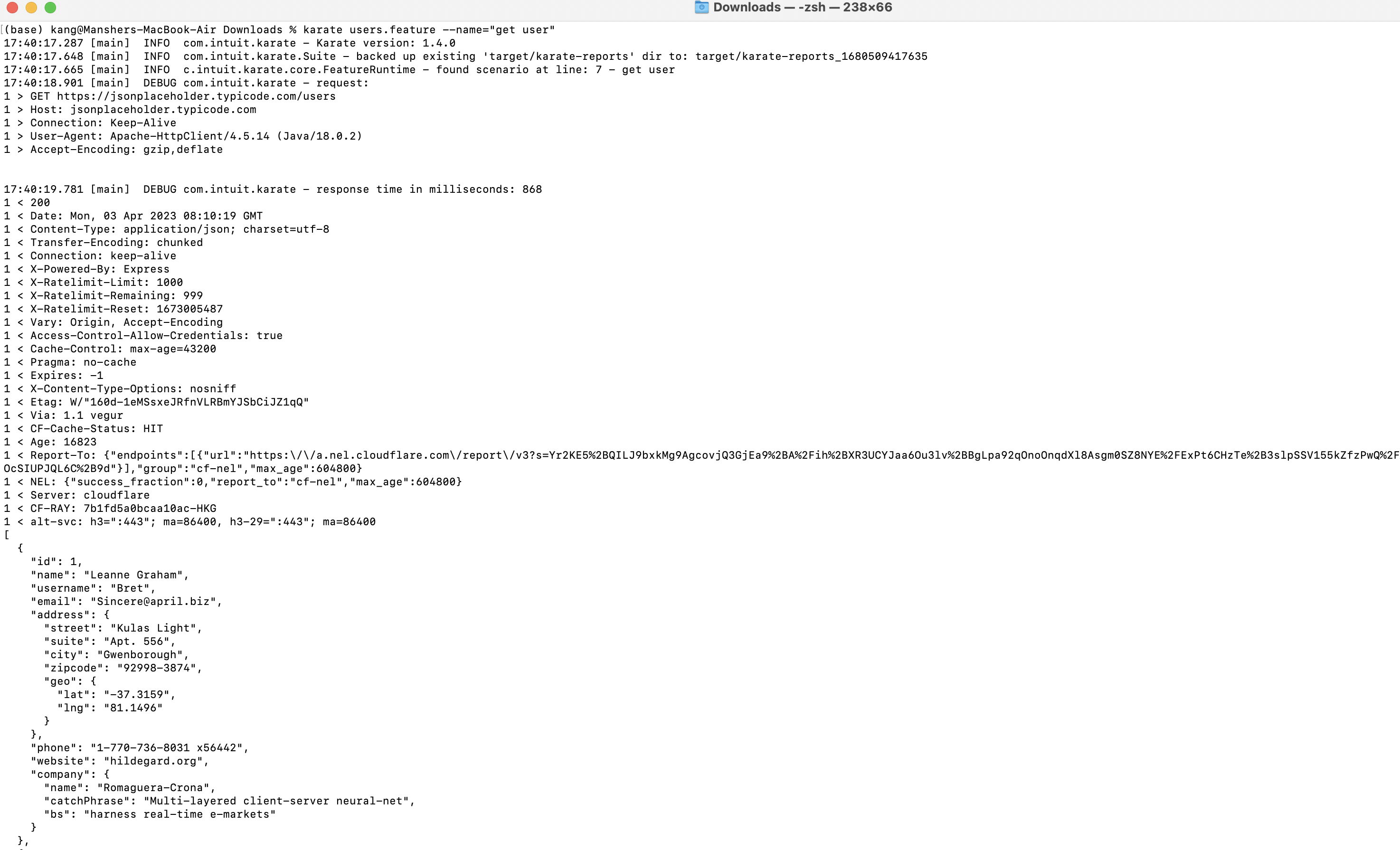 Running a scenario from the command line using -n or --name does not work when the name includes ...