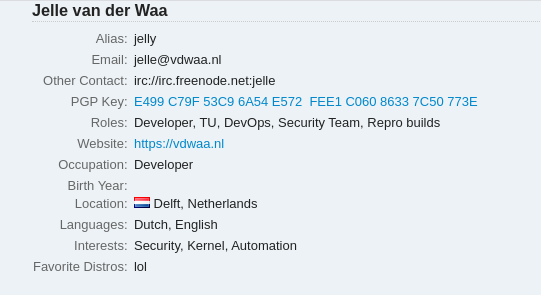 PGP fingerprint link text should show full fingerprint · Issue #346 · archlinux/archweb · GitHub