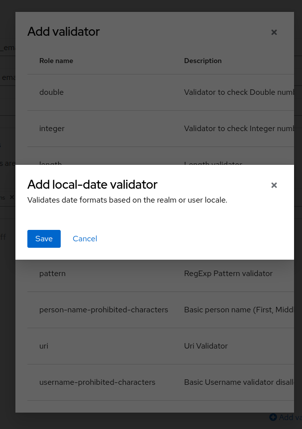 Add Validator Modal For A New User Attribute Has Text Cut Off · Issue 17795 · Keycloakkeycloak 