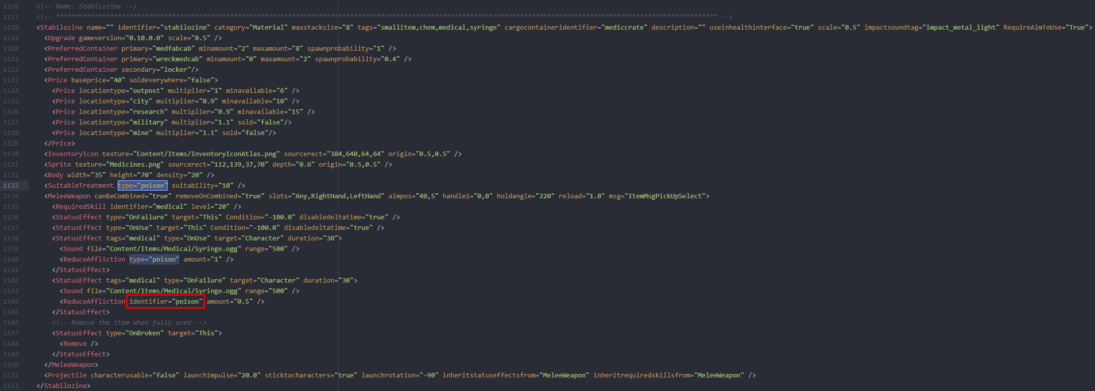 Stabilozine does not heal poisoning if skill check is failed · Issue #8631 · FakeFishGames ...