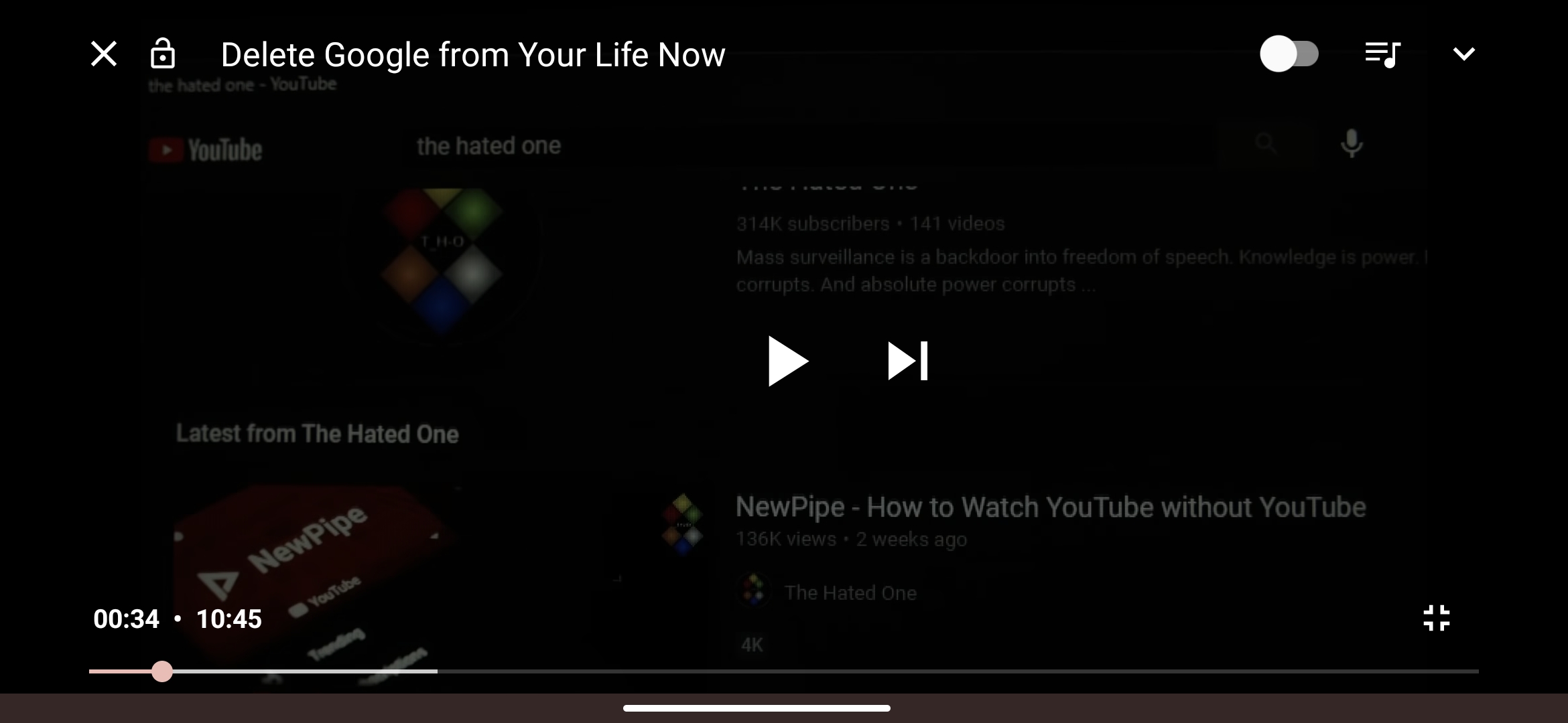 Navigation bar shows while video playing · Issue #2631 · libre-tube/LibreTube · GitHub