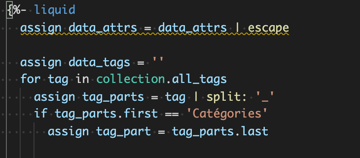 Provide better syntax highlighting for multi-line liquid code · Issue ...