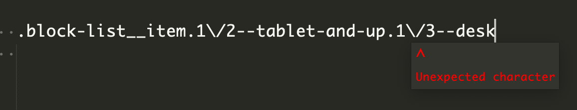 Support slash `/` in HTML class names · Issue #602 · emmetio/emmet · GitHub