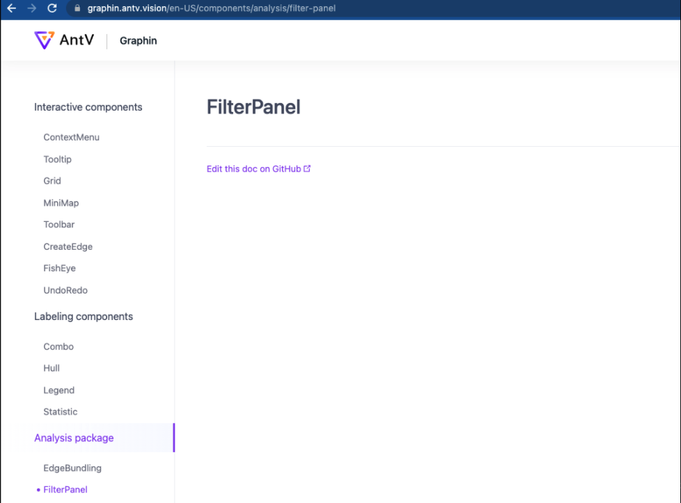 Missing Filter Panel Component (@graphin/components) · Issue #330 · antvis/Graphin · GitHub