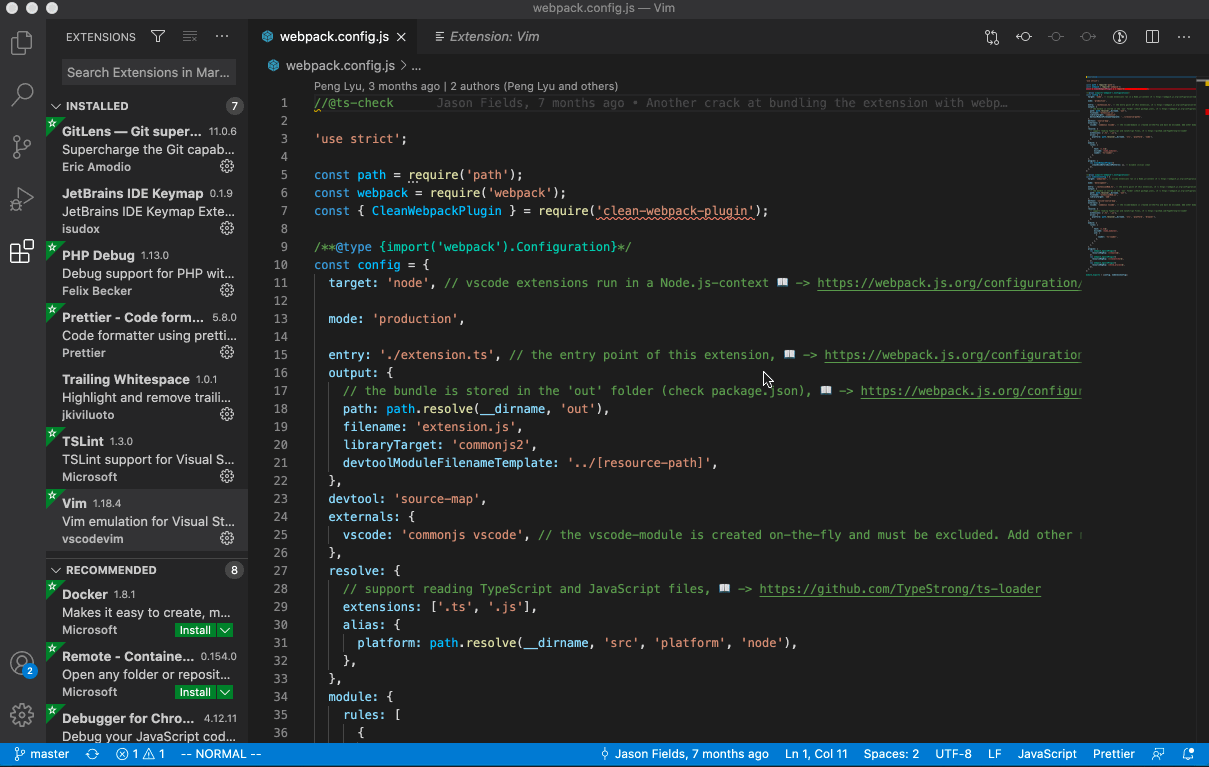 Double brackets shortcuts don't work (i.e., "[[" & "]]") · Issue #5857 · VSCodeVim/Vim · GitHub