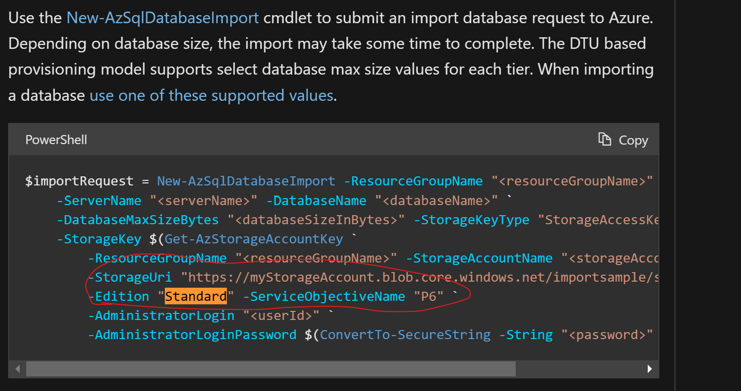 Incorrect Edition And Slo Combination In Example · Issue 104679 · Microsoftdocsazure Docs · Github 
