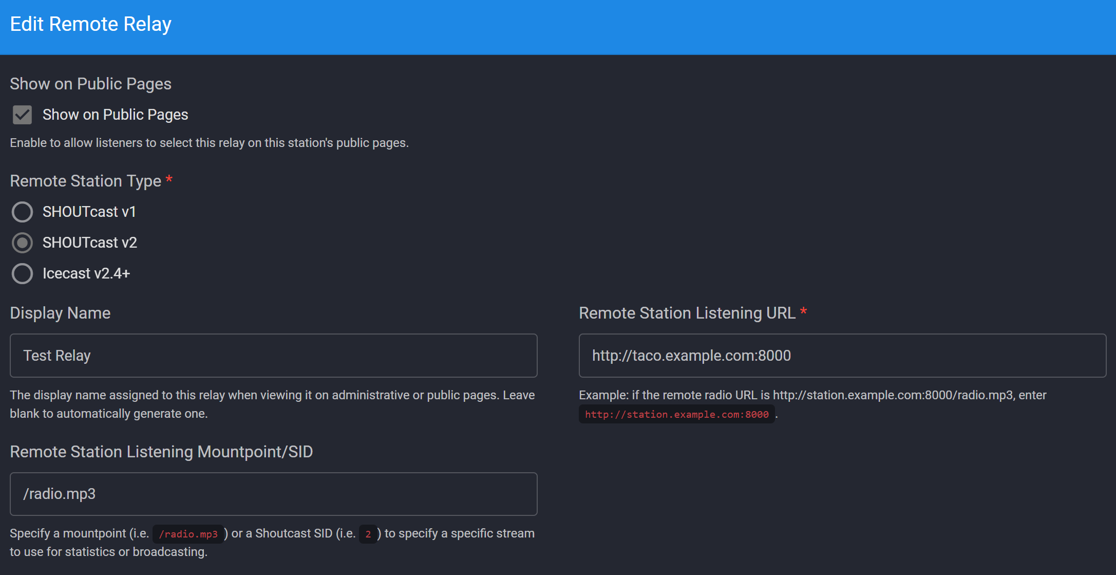 Relay Streams Not Showing Port (404 Error) · Issue #2224 · AzuraCast/AzuraCast · GitHub