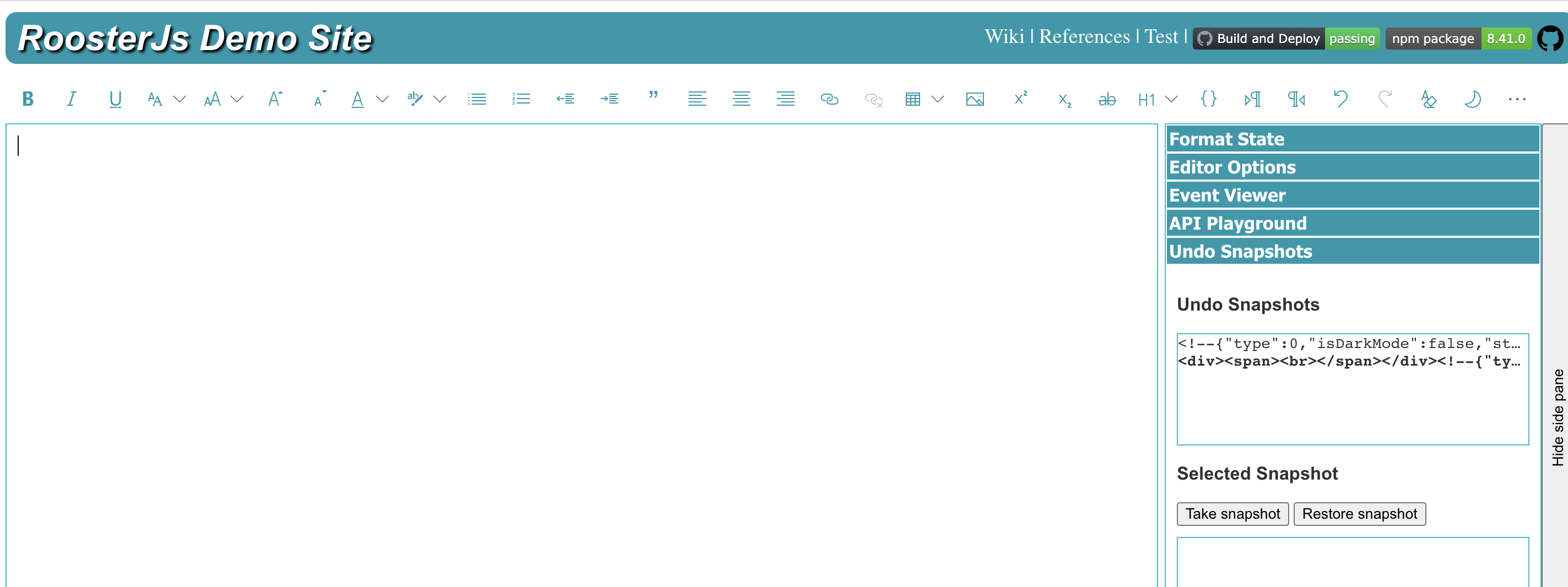 Clearing undo stack · Issue #1562 · microsoft/roosterjs · GitHub