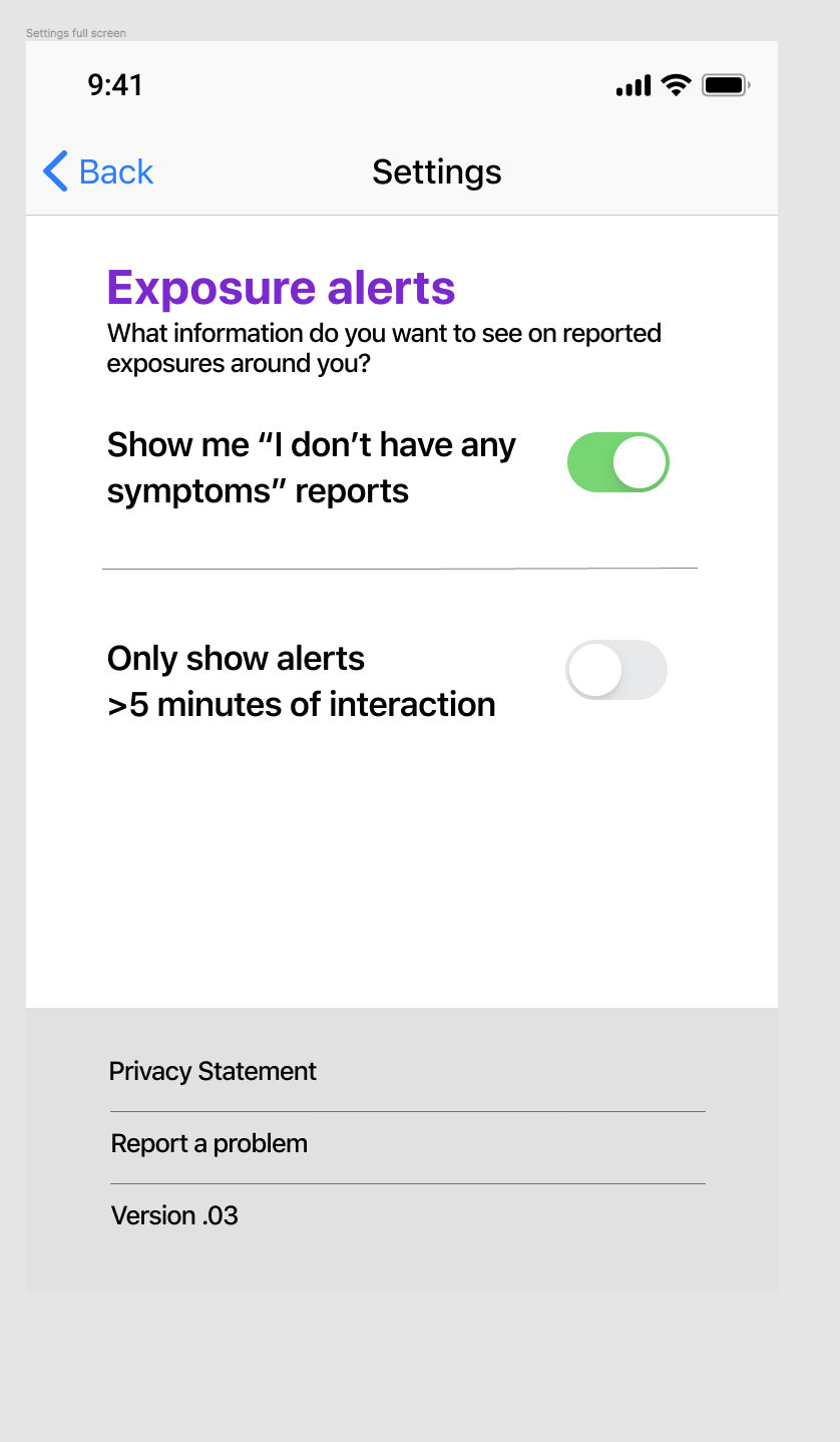 Settings copy and toggle update · Issue #339 · Co-Epi/app-android · GitHub