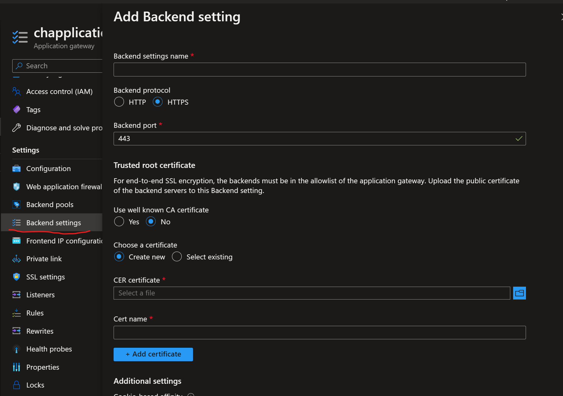 Where Is Add Settings It Is Nowhere In Azure Please Tell Us More To Find This · Issue