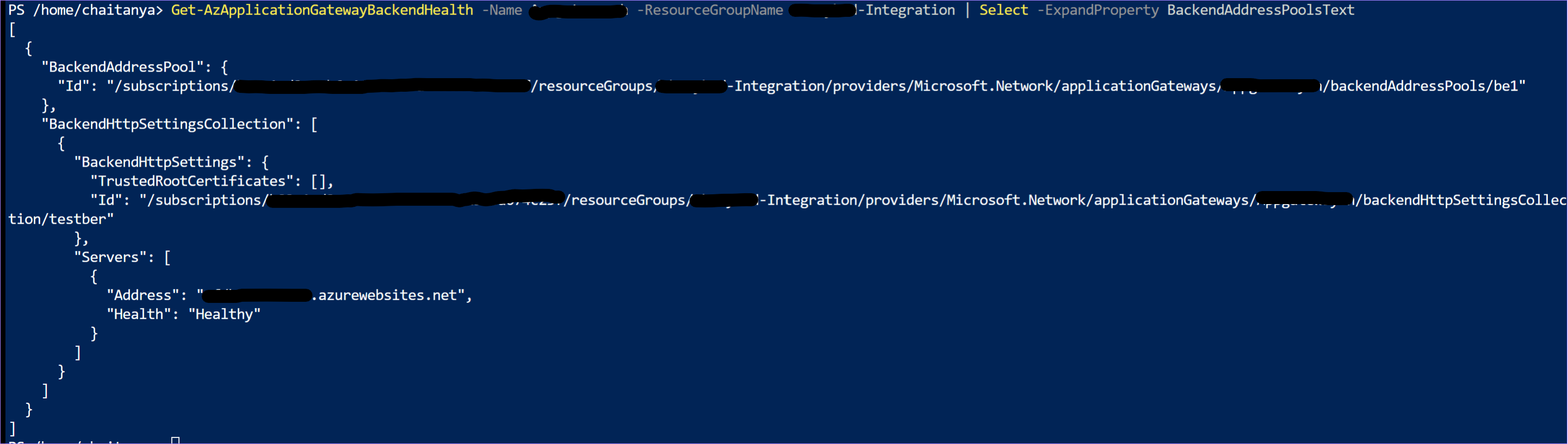 In Get-AzApplicationGatewayBackendHealth command healthProbeLog property is missing · Issue ...