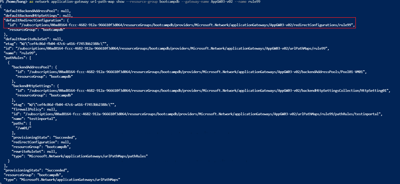 AppGW v2 CLI cannot save redirection config and url mapping to request routing rule as expected ...