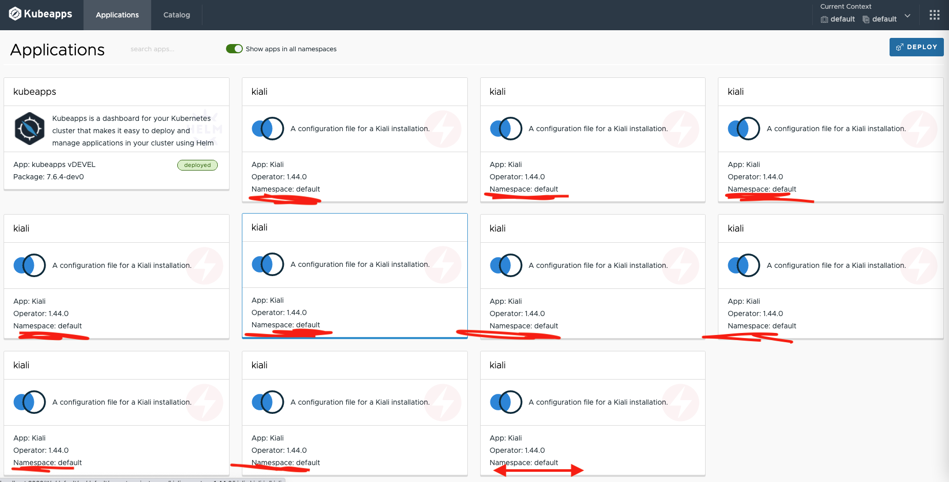 Dashboard shows multiple application for single operator · Issue #3574 · vmware-tanzu/kubeapps ...