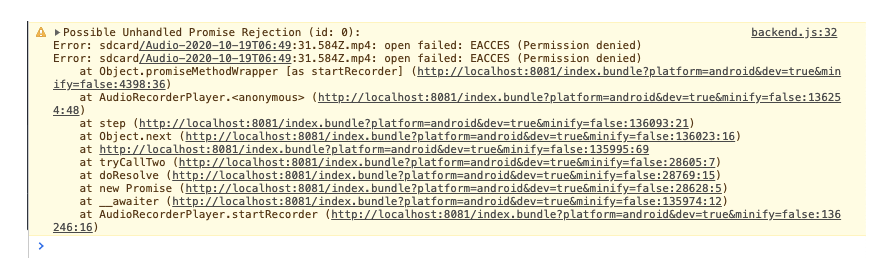 Com Facebook React Bridge Readablenativemap Cannot Be Cast To Java Lang Boolean This Error