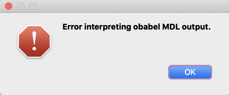 Optimize Geometry - "Error interpreting obabel MDL output" · Issue #203 ...