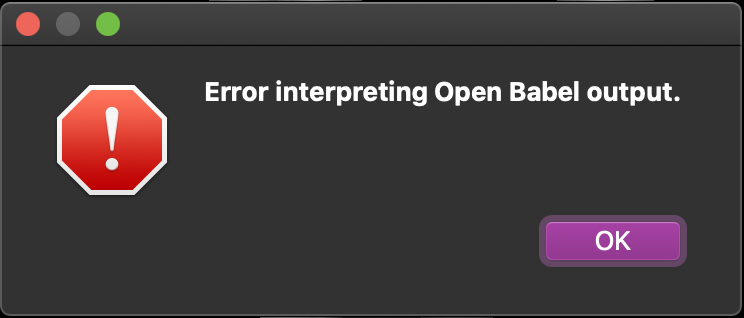 Optimize Geometry Error Interpreting Open Babel Output · Issue 482 · Openchemistry