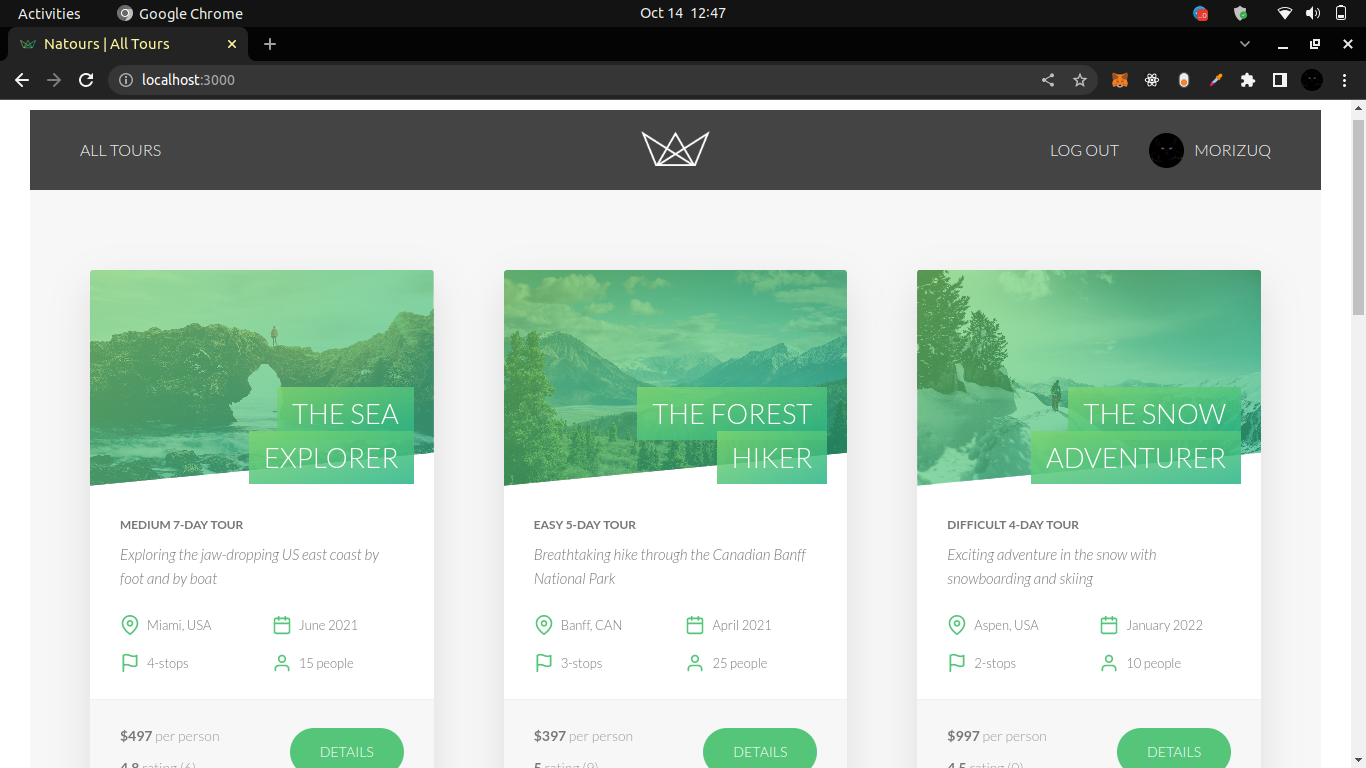 GitHub - Morizuq/Natours: Are you ready to tour the world? Let us be your ride!