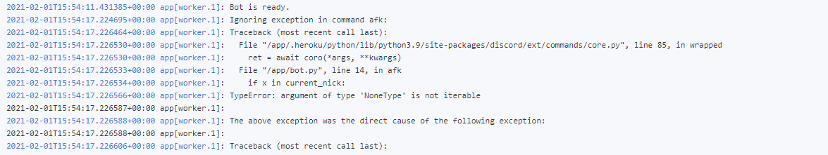 Gives error when afk command is run · Issue #1 · litecactus/discord_simple_afk_bot · GitHub