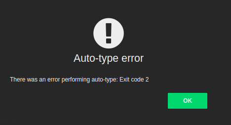Autotype fails · Issue #1205 · keeweb/keeweb · GitHub