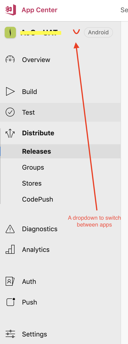 Fast app switch button · Issue #842 · microsoft/appcenter · GitHub