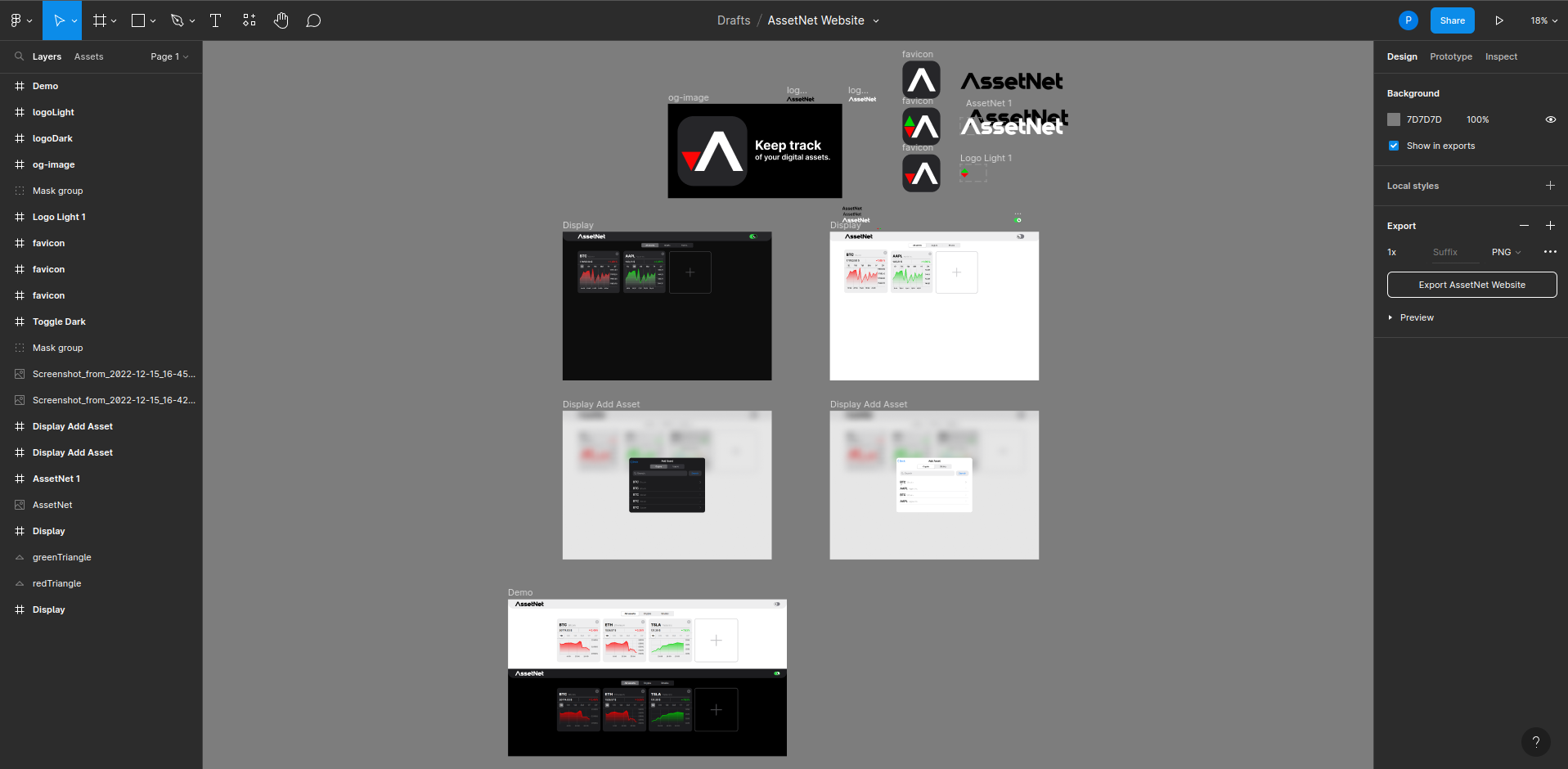 GitHub - patrick-potocny/asset_net: React web-app to easily keep track ...