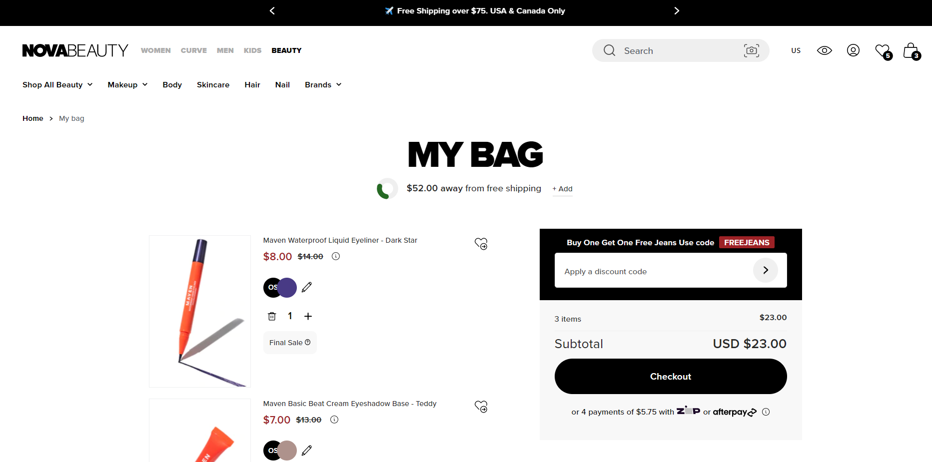 GitHub - Nikki0830/FashionNova-Clone: It' an Americian ecommerce ...