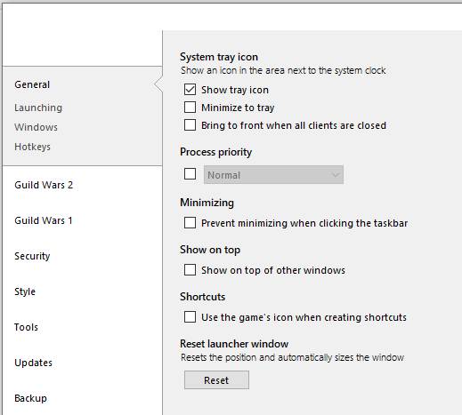 Launcher menu issue · Issue #294 · Healix/Gw2Launcher · GitHub