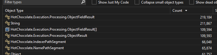 Result Pooling causes exxessive memory usage · Issue #6343 · ChilliCream/graphql-platform · GitHub
