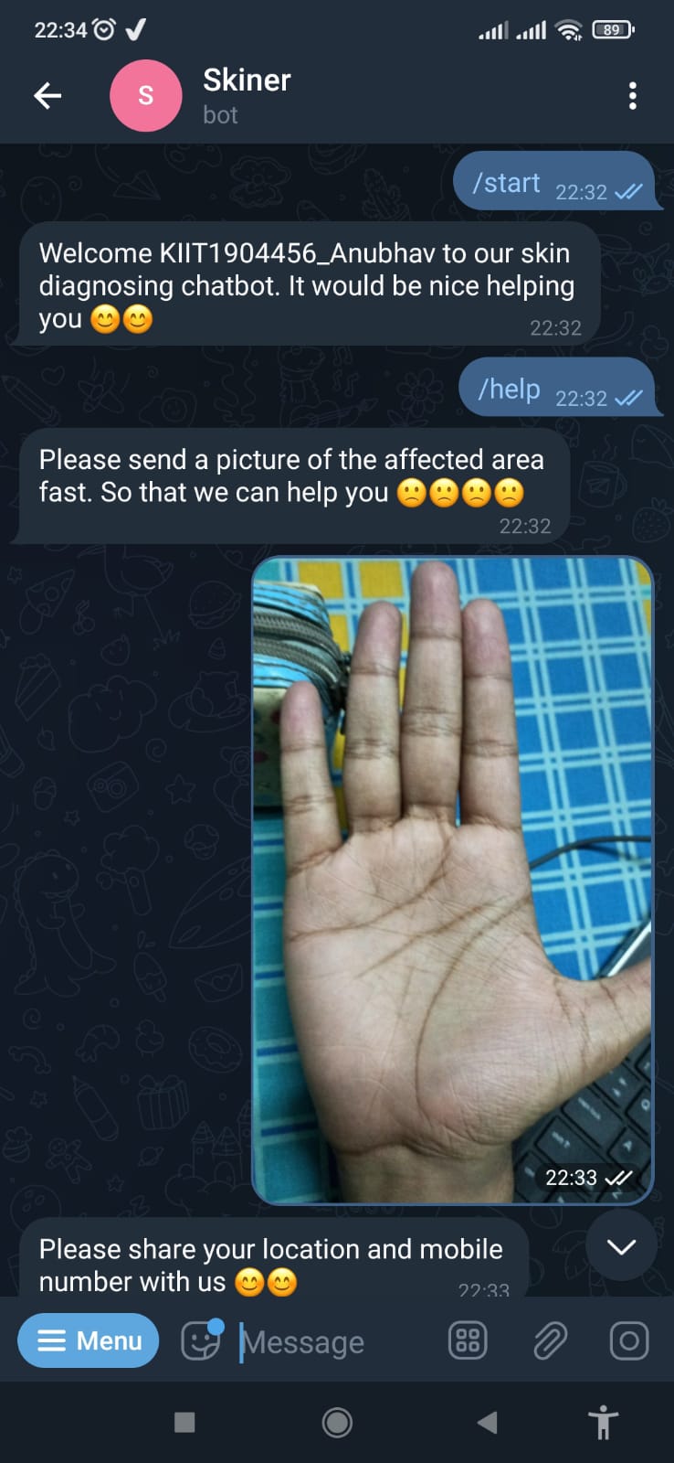 GitHub - Anubhav068/Skin-Disease-Detection-Telegram-Bot-Skiner-: This ...