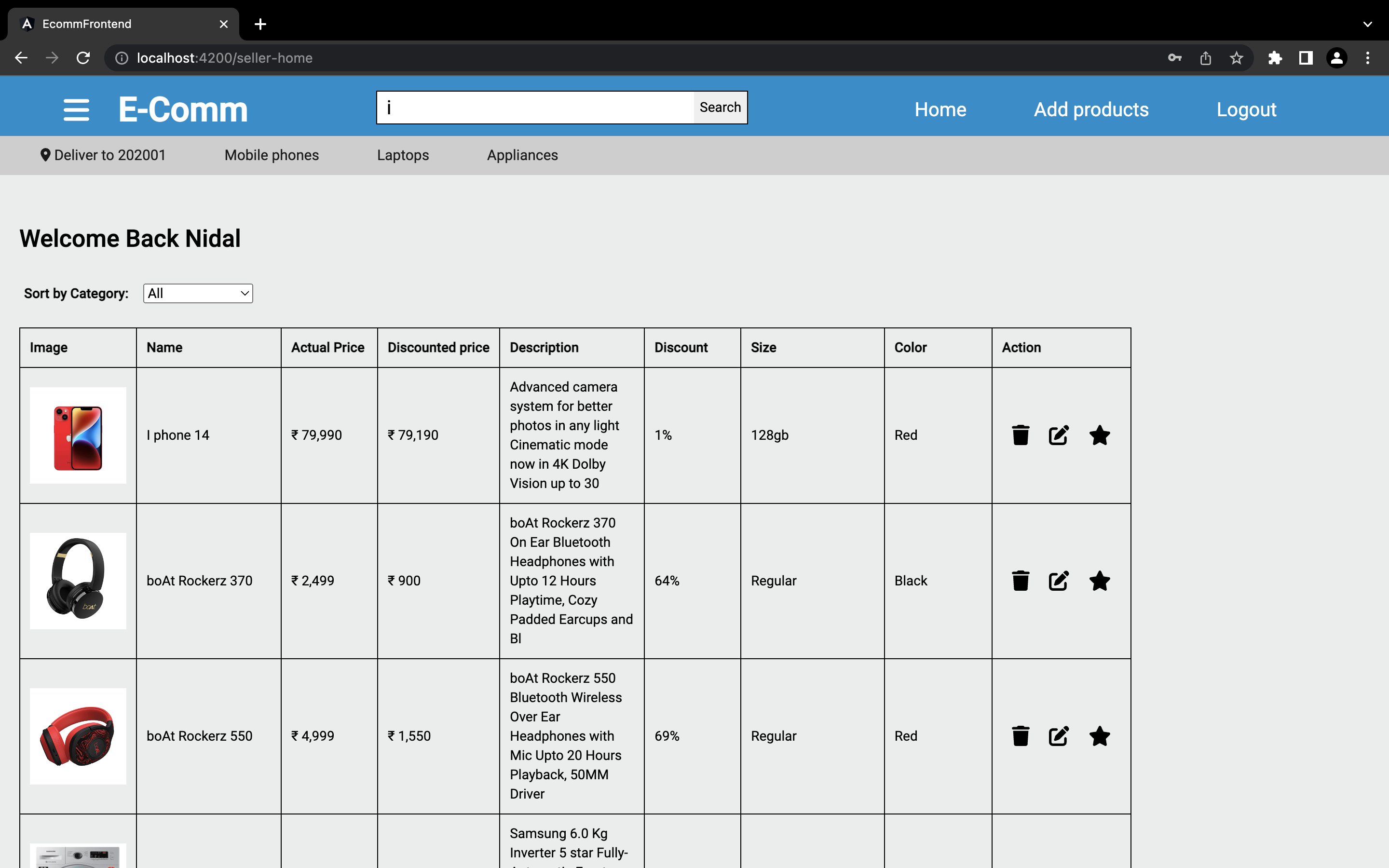 GitHub - arish-ahmad/E-commerce-app: Frontend : Angular application with complete E-Commerce ...