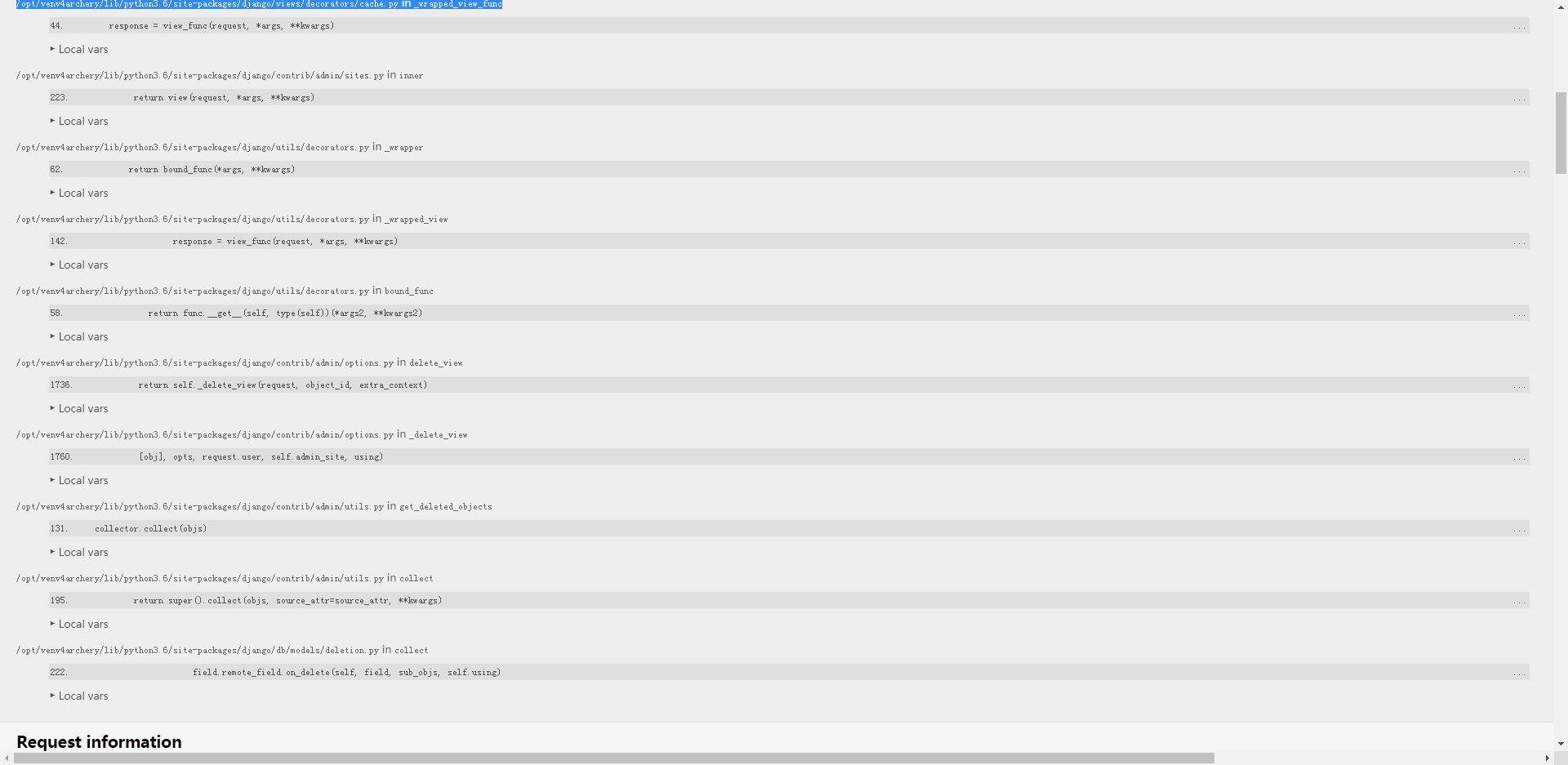 [ 问题咨询 ] 删除实例报错 TypeError at /admin/sql/instance/22/delete/ 'bool' object is not callable ...