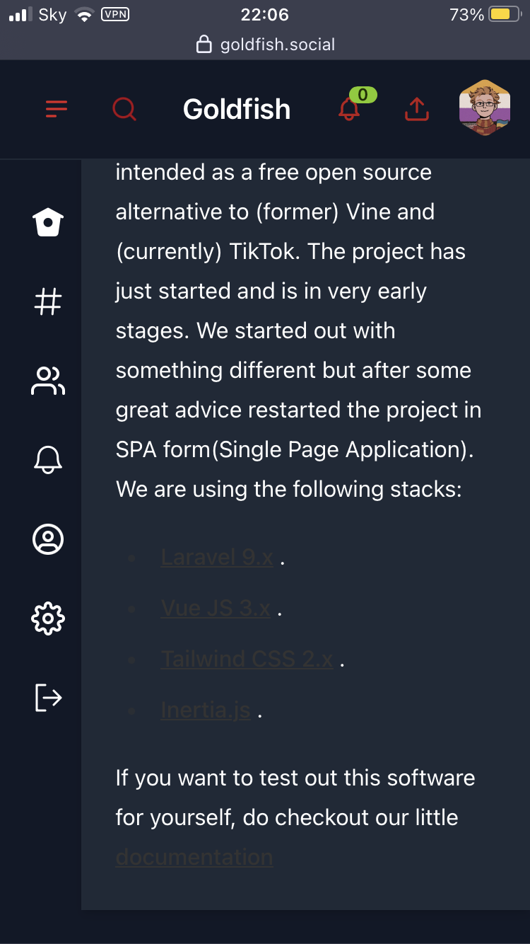 [Bug] Invisible links and inability to upload on iOS · Issue #43 · Goldfish-Social/Goldfish · GitHub