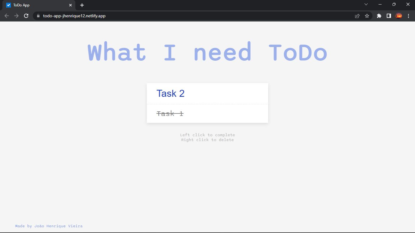 GitHub - Jhenrique12/TODO-app: A Todo project with JavaScript