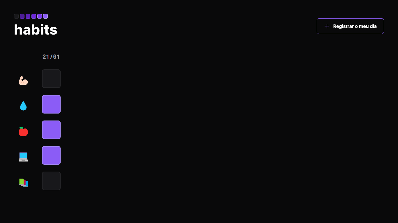 GitHub - Jhenrique12/habit-tracker: Um projeto de um rastreador de hábitos feito juntamente com ...