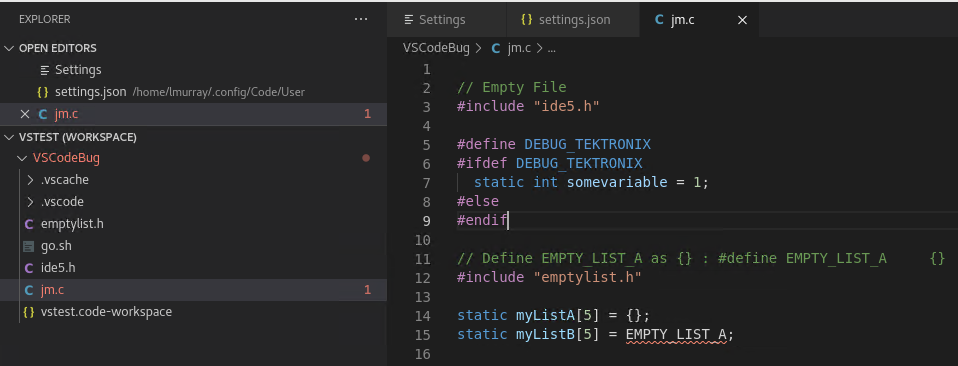 Intermittent and incorrect highlighting of a define macro as an unkown · Issue #7195 · microsoft ...