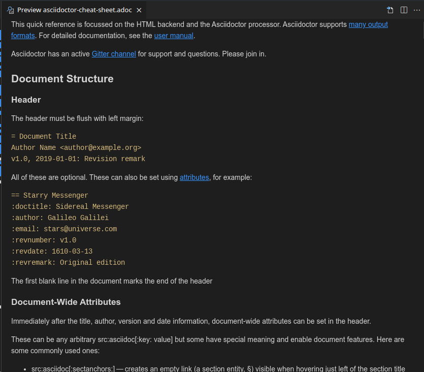 How to make preview more compact? · Issue #426 · asciidoctor/asciidoctor-vscode · GitHub
