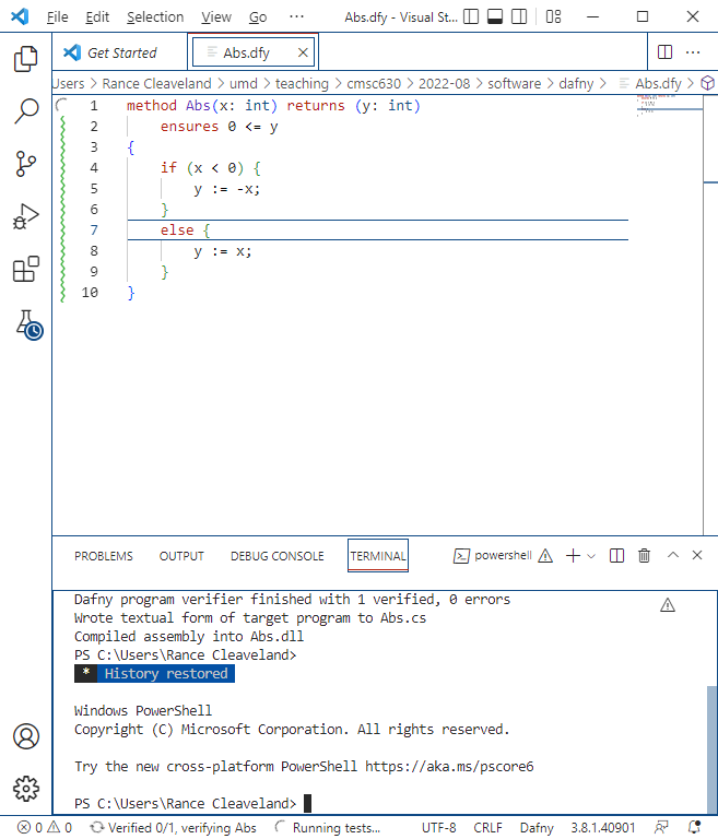 Verification Issue · Issue 272 · Dafny Langide Vscode · Github 