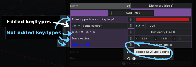 Streamline editing of Dictionaries in Inspector · Issue #5775 ...