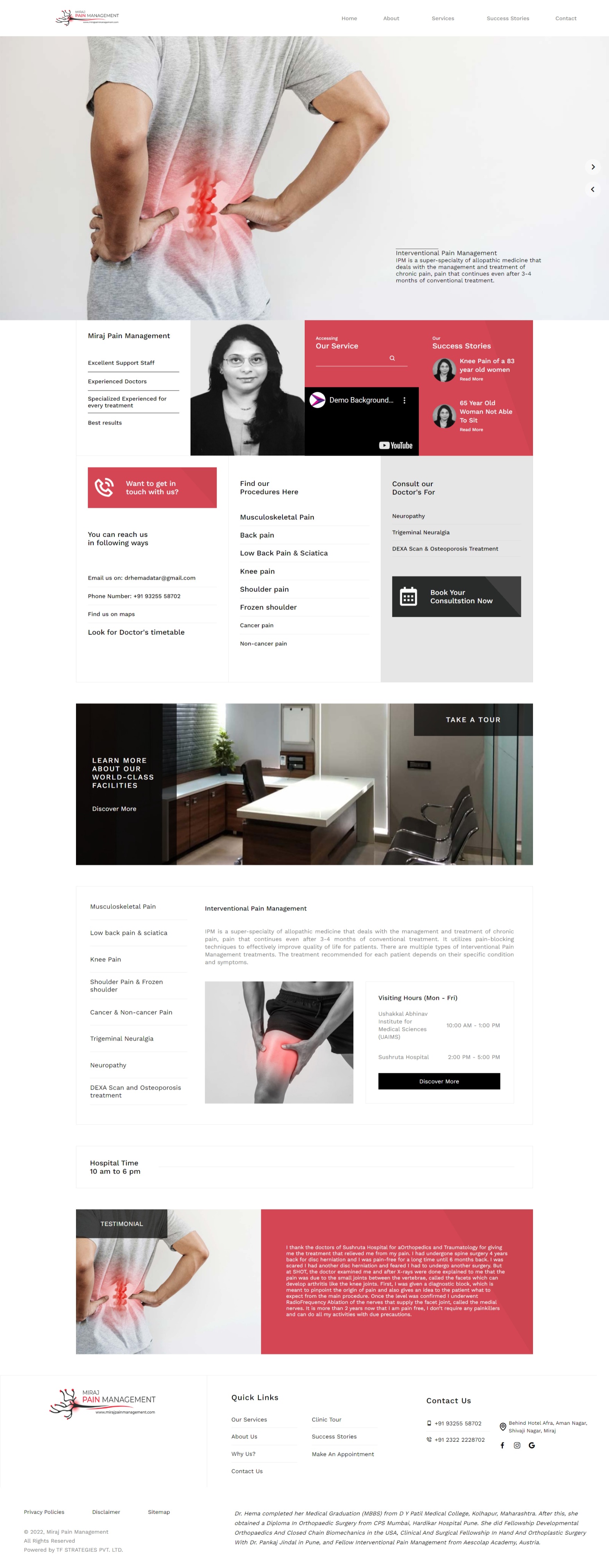 GitHub - Raunak-Sadhwani/miraj-pain: I've built a stunning static pixel perfect website for ...