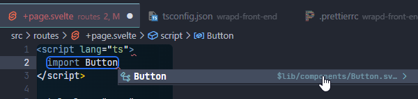 Issue with VSCode completion of filepaths containing $lib · Issue #9748 · sveltejs/kit · GitHub