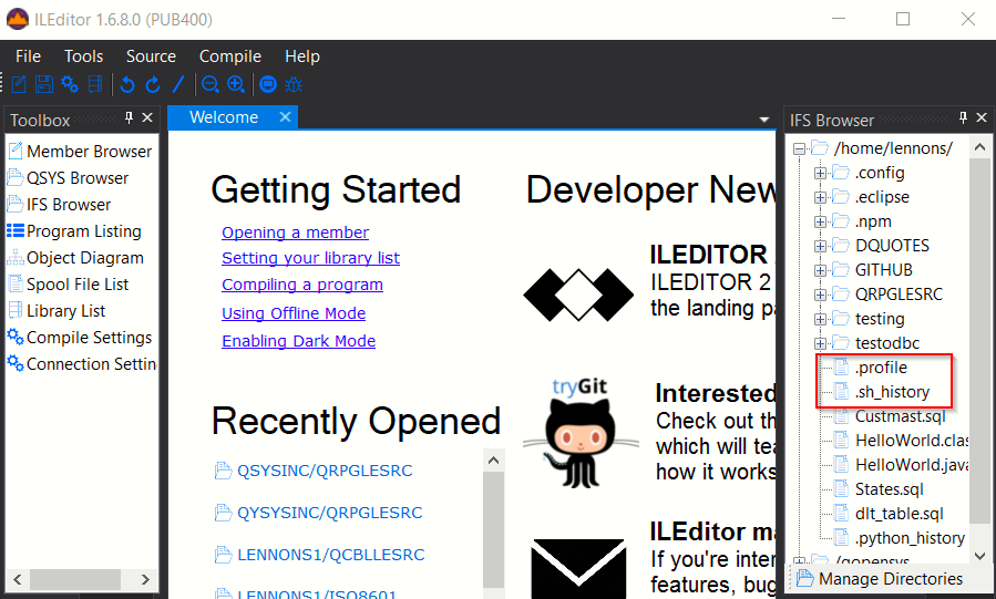 IFS BROWSER - Show hidden files? · Issue #81 · codefori/vscode-ibmi · GitHub