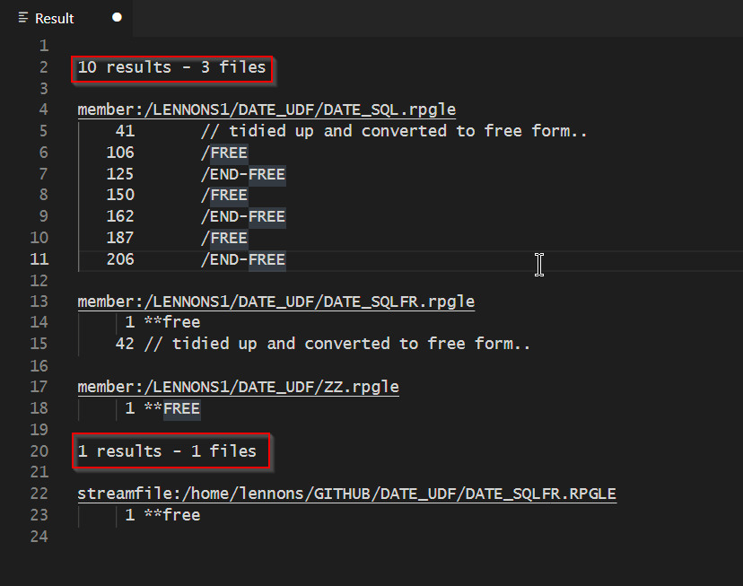 Open search results in readonly document · Issue #166 · codefori/vscode-ibmi · GitHub