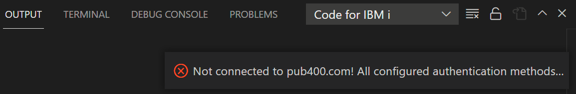 User Class an Special authority needed for IBM i Connect · Issue #355 · codefori/vscode-ibmi ...