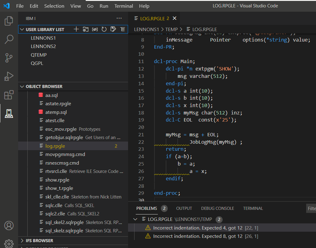 rpgleIndentationEnabled Gone? · Issue #15 · codefori/vscode-rpgle · GitHub