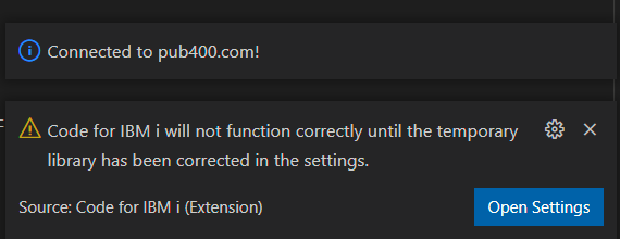 Cannot connect to V7R5 (ascii/ebcdic conversion) · Issue #678 · codefori/vscode-ibmi · GitHub