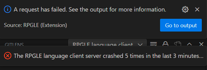 The Rpgle Language Client Server Crashed 5 Times In The Last 3 Minutes