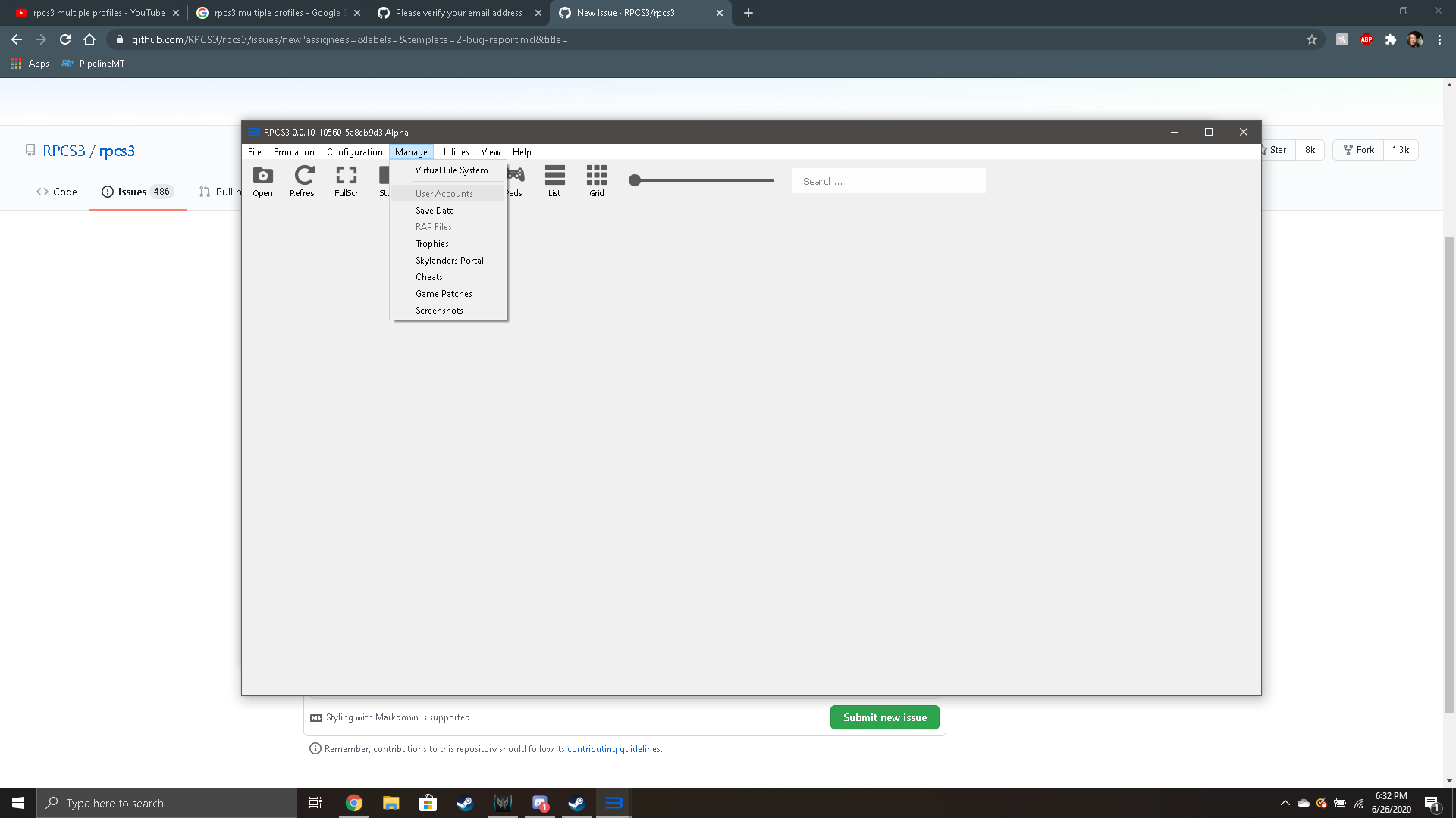 coop user account issue · Issue #8510 · RPCS3/rpcs3 · GitHub